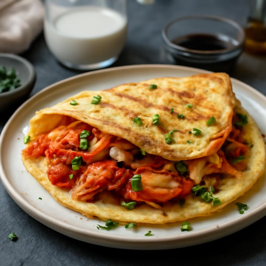 Recette de Crêpes au Kimchi et Ciboulette - Une Explosion de Saveurs ...